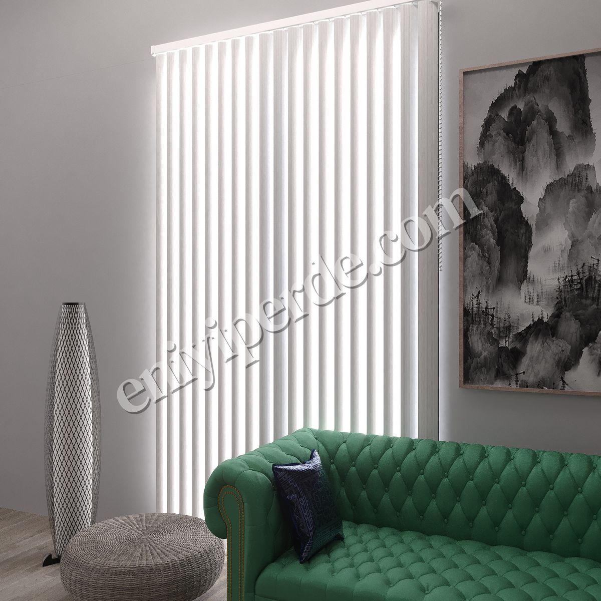 Beyaz Oluklu PVC Dikey Perde - 10816 Fiyatları, Özellikleri ve ...