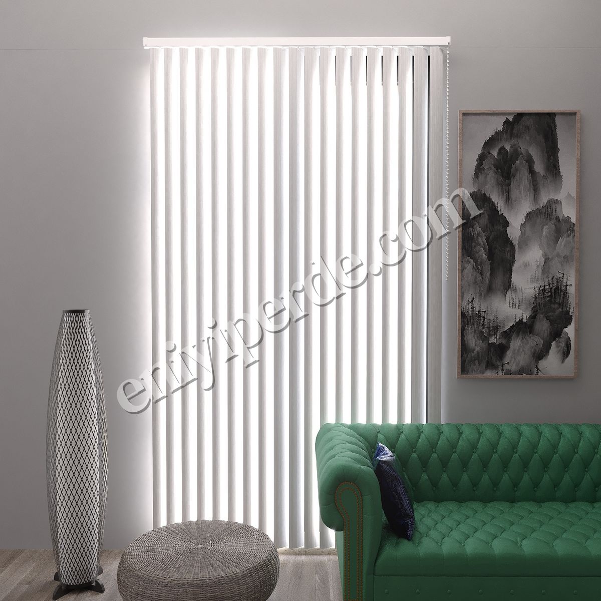 Beyaz Oluklu PVC Dikey Perde - 10816 Fiyatları, Özellikleri ve ...
