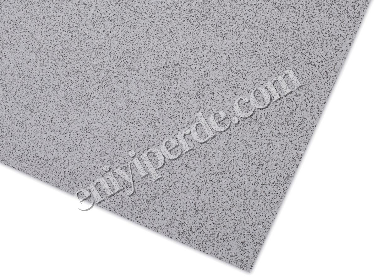 1 Metre En - GRANİT DESEN GRİ - PVC Zemin Kaplama - Keçeli Kalın - Yer ...