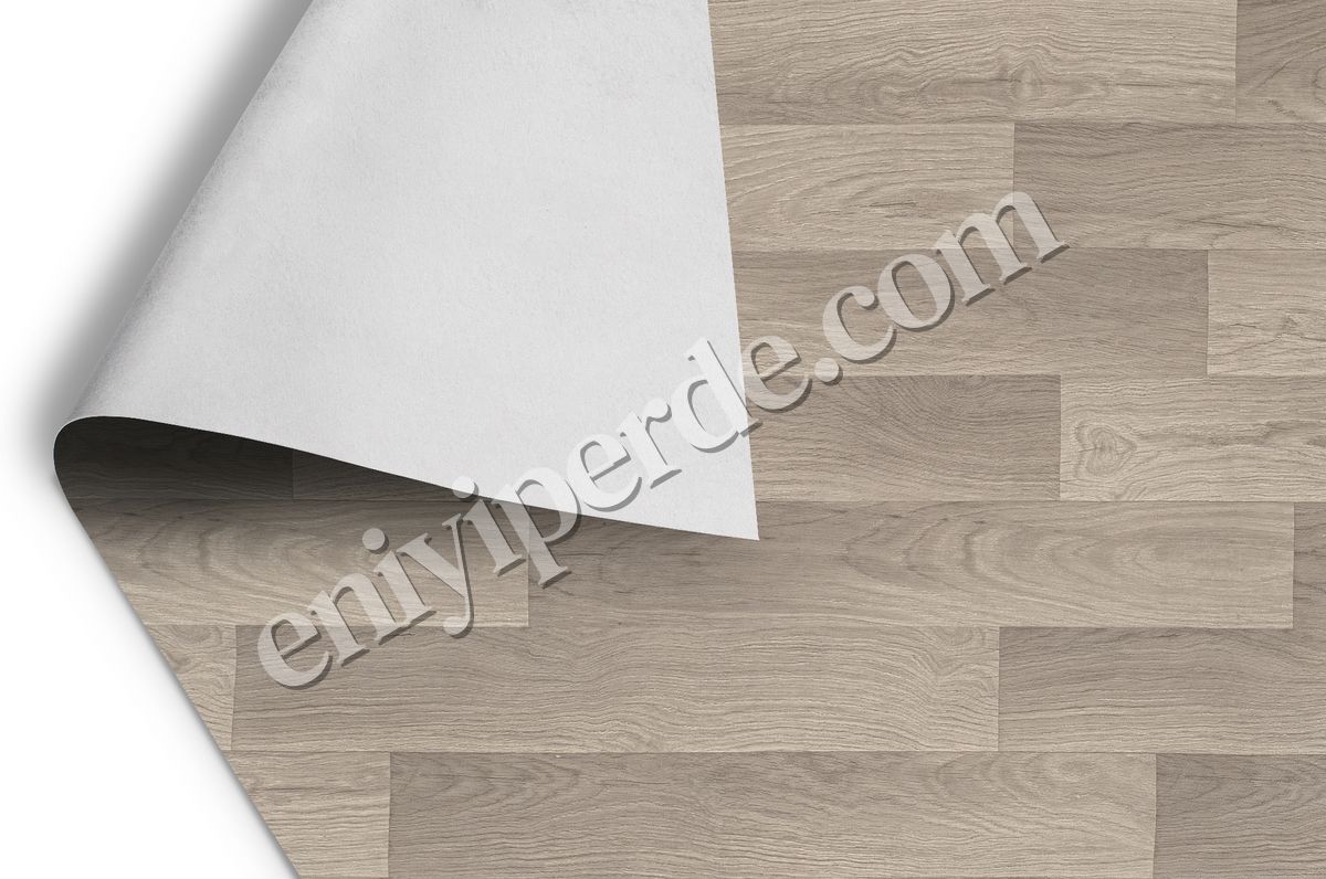 1 Metre EN - DAR PARKE DESEN KAHVERENGİ - PVC Zemin Kaplama - Keçeli ...